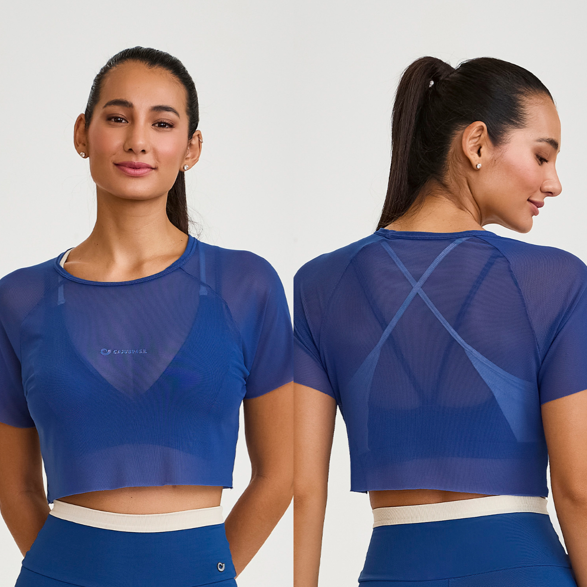 MESH CROPPED "RECONECTAR" CAJUBRASIL - Fitness Brasil